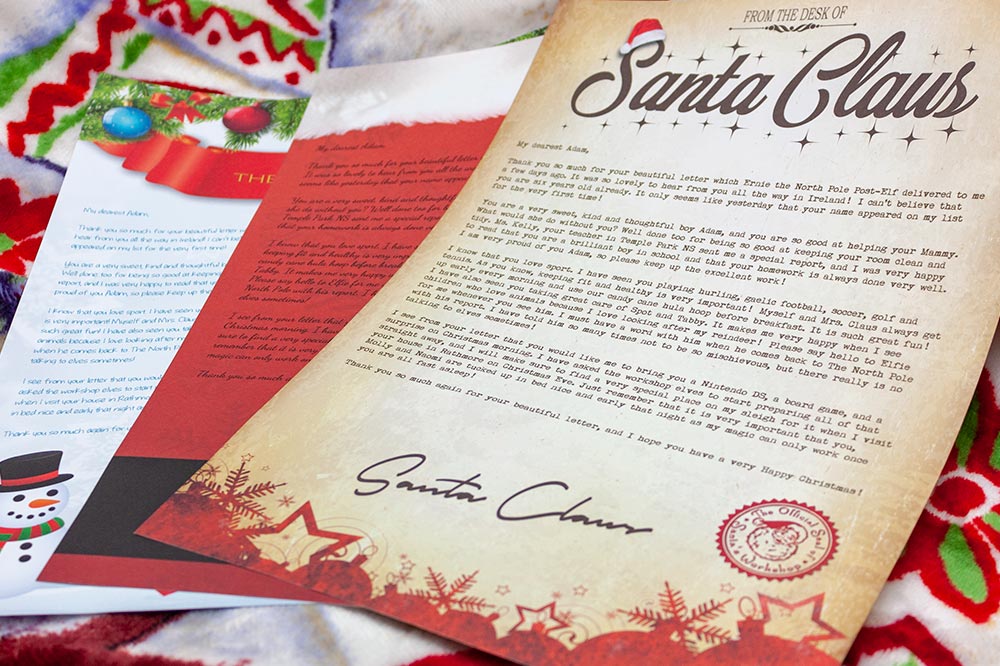 Personalised reply letters from Santa | We are Santa's Answers